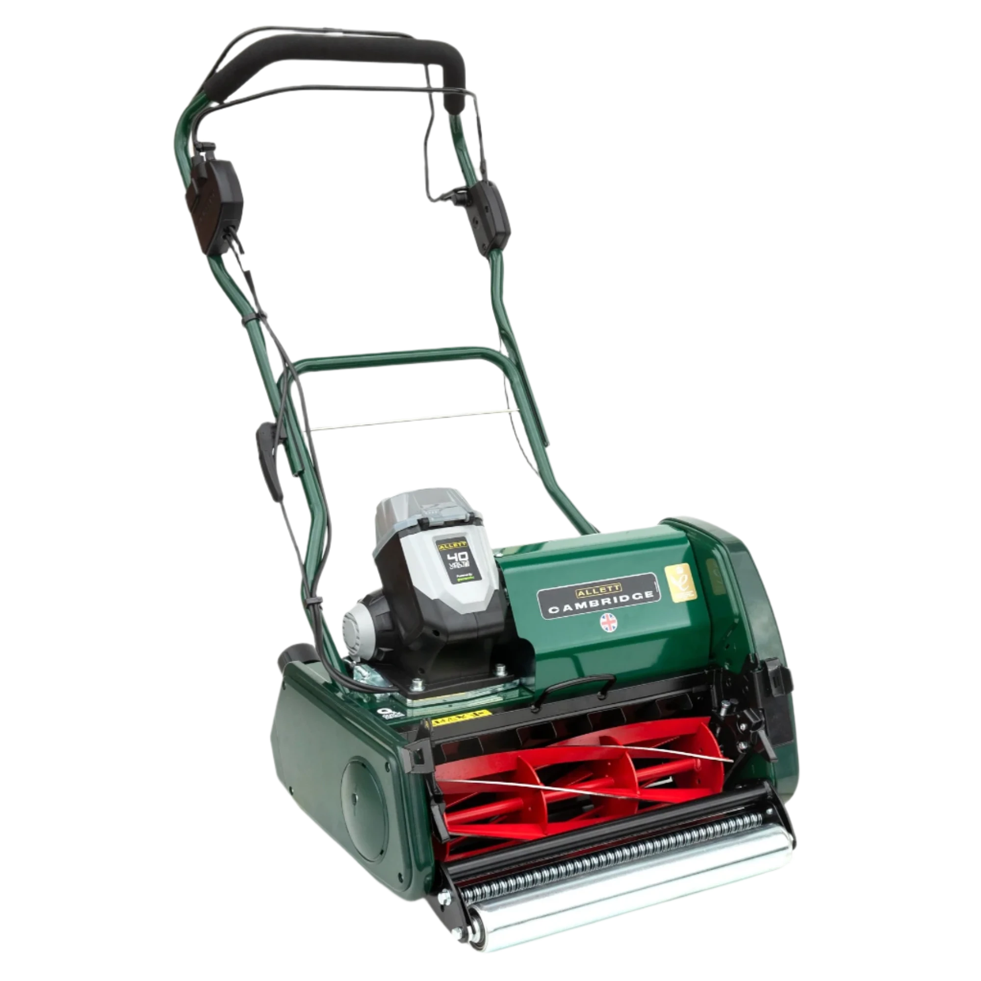 Allett Cambridge 35- 14” Battery Cylinder Mower – Quiet, Cordless ...